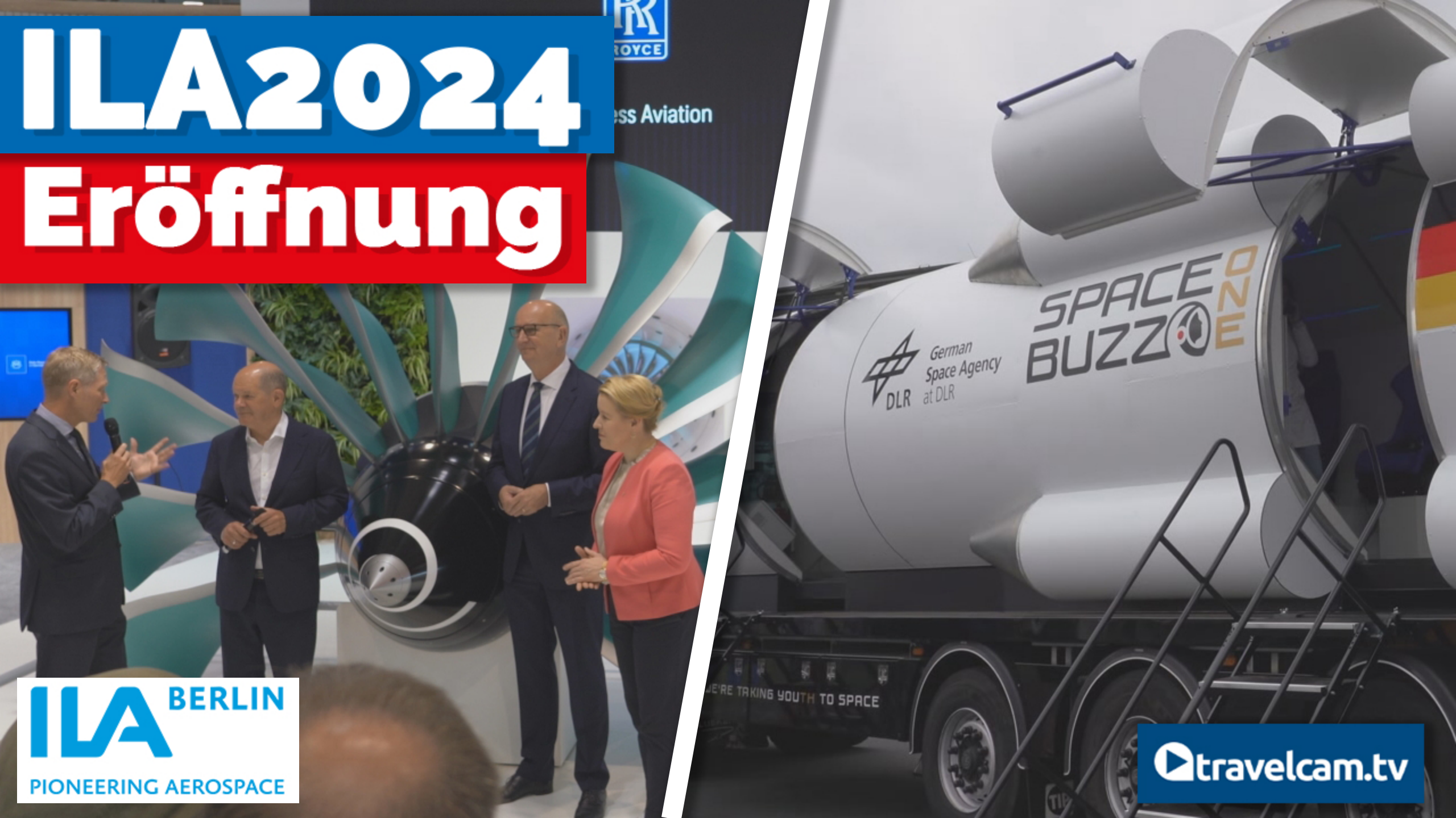 Presserundgang auf der ILA | Mit dem Bundeskanzler Olaf Scholz ...